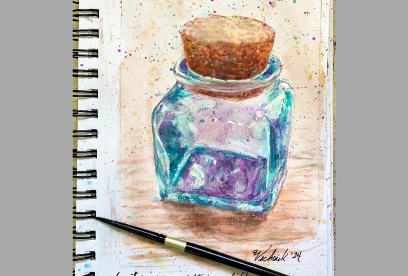 Transparent Glass Objects In Watercolor - Strategies And Techniques ...
