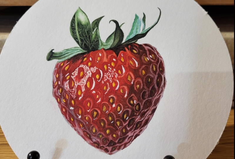 How To Paint: Realistic Watercolor Strawberry | Step By Step | Egle ...