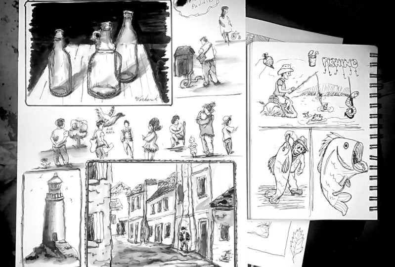 Easy Ink Sketching - Learn Quick and Creative Techniques for Everyday ...