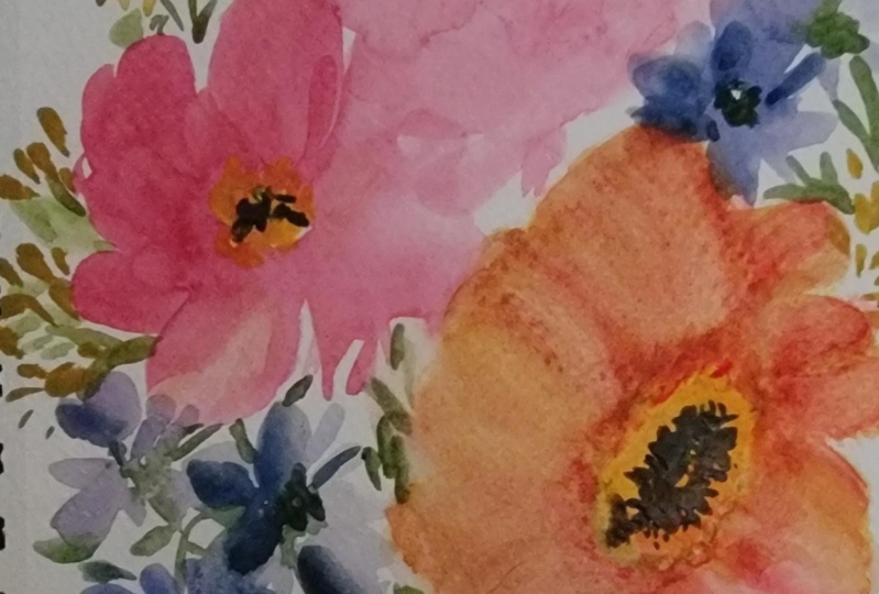 Paint with Confidence: Effortless Watercolor Florals Using Filbert ...