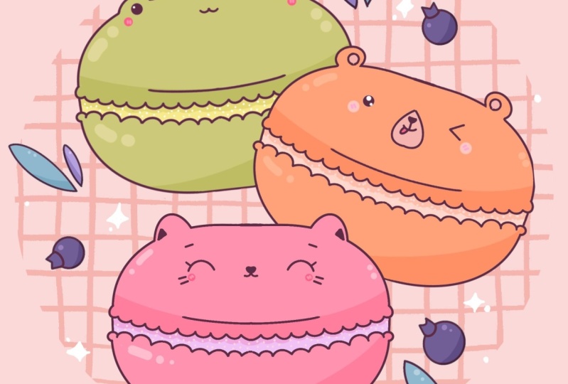 Whisk Up Fun: Drawing Playful Kawaii Animal Macarons in Procreate | Uni Corn | Skillshare
