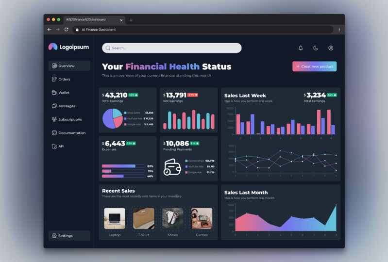 Figma UI/UX Design for Absolute Beginners: Design a Fintech Dashboard ...
