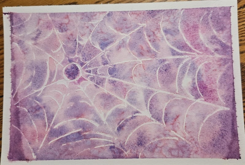 Easy Watercolor Spiderwebs : Perfect for kids and beginners | Wendy-Lee ...