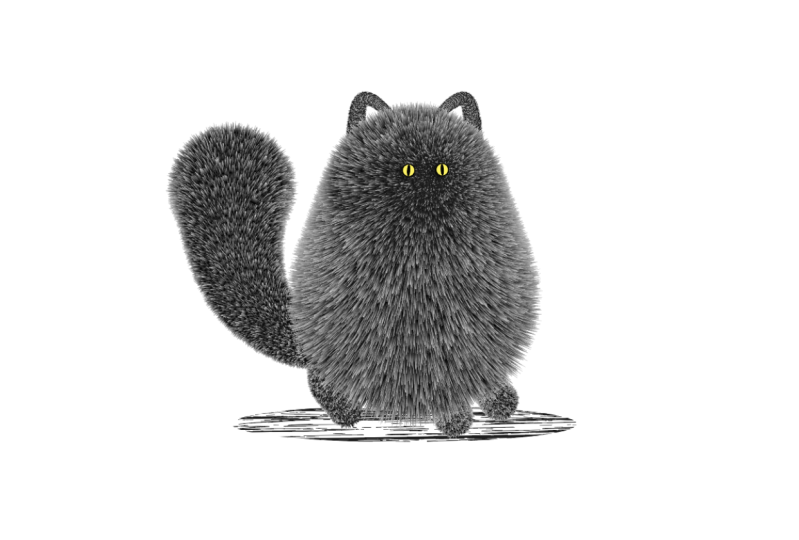 Illustrating a Furry Cat in Adobe Illustrator | Alan Ayoubi | Skillshare