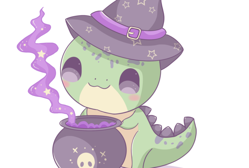 Wizardry Meets Roar: Drawing a Cute Wizard Dinosaur in Procreate | Uni ...