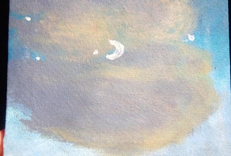 Painting a Realistic Cloud at Sunset: How to Blend and Shade Acrylics ...