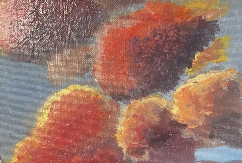 Painting a Realistic Cloud at Sunset: How to Blend and Shade Acrylics ...