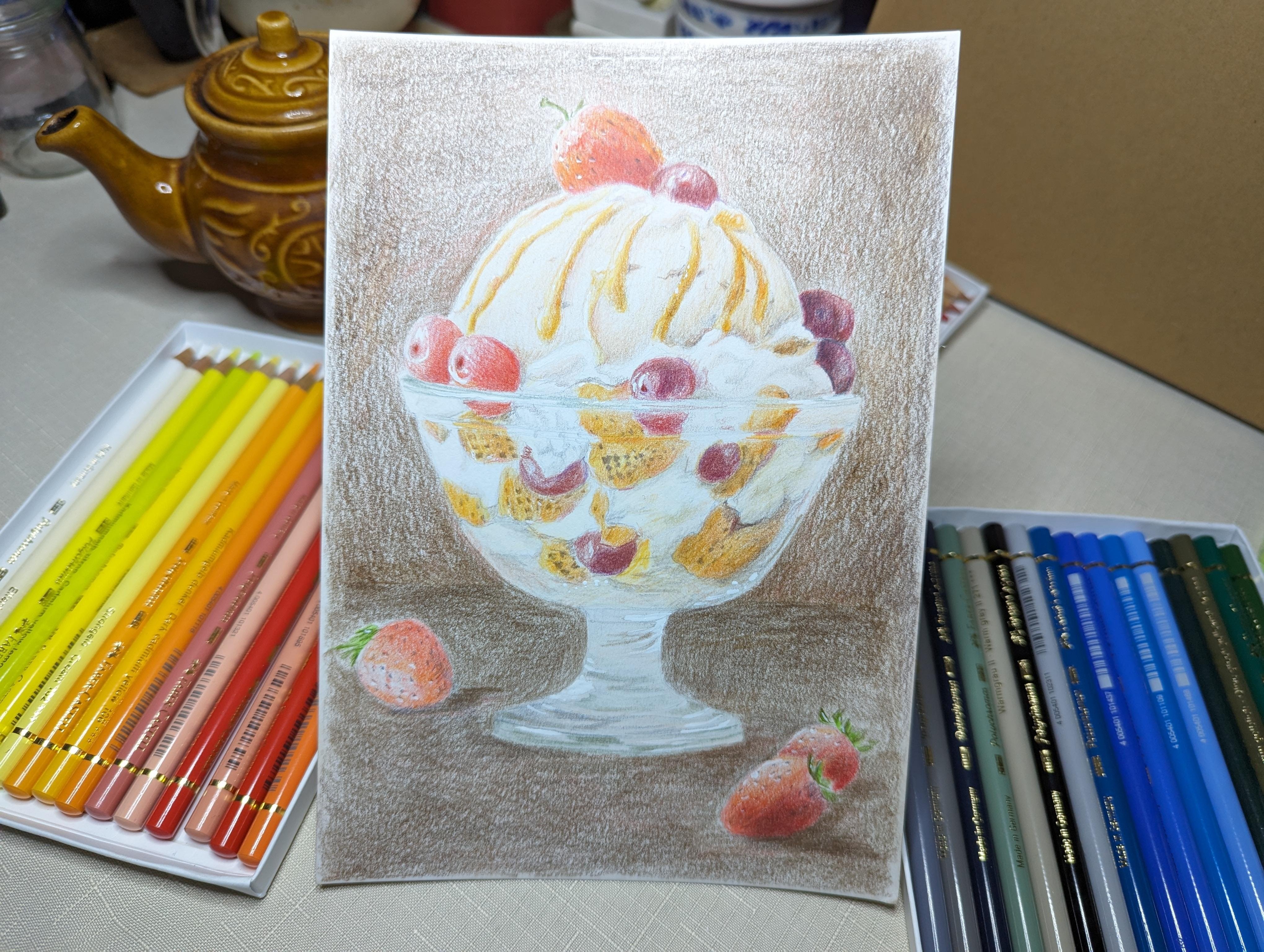 how to draw realistic ice cream