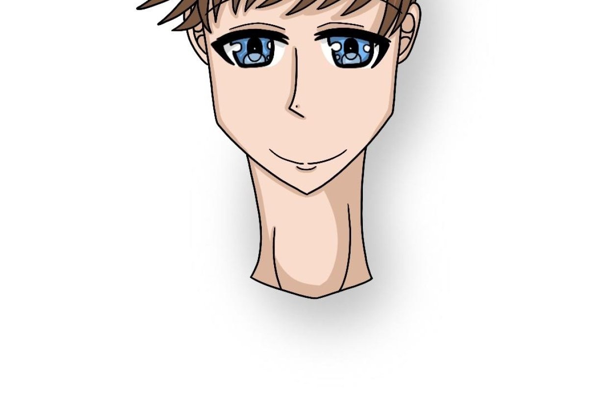 how to draw male face