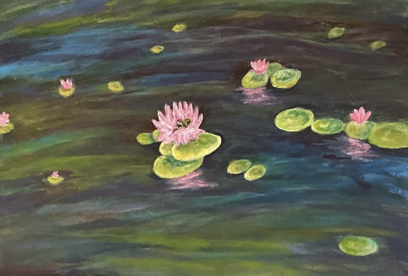 Acrylic Painting Made Easy Serene Lily Pads and Water Lilies | George ...