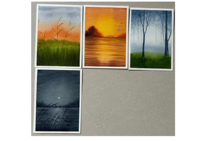 7-Day Watercolor Challenge: Paint Atmospheric Landscapes in 15 Minutes ...