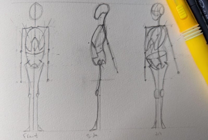 Figure Drawing for Beginners - Drawing Proportion & Perspective | Ethan ...