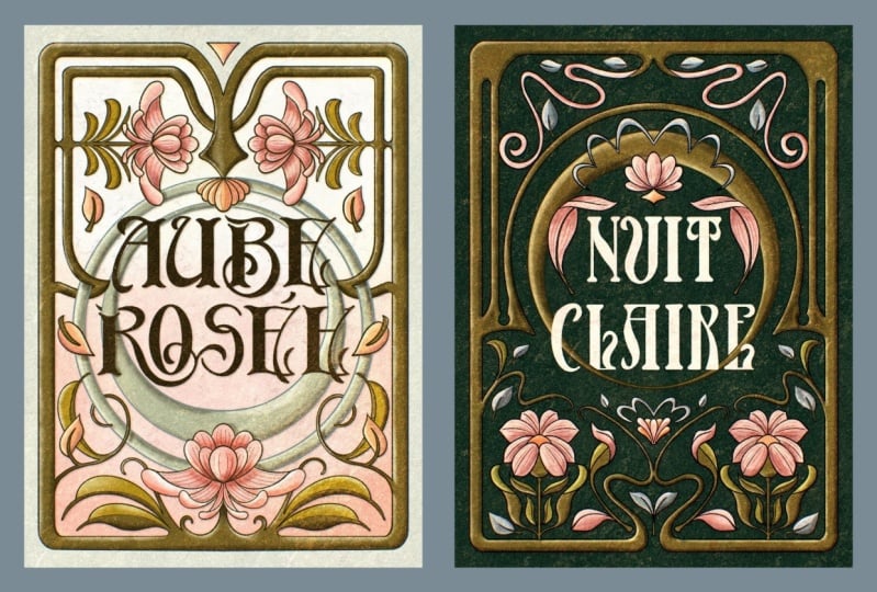 Art Nouveau Part 2: Design a Cohesive Lettering Poster in Procreate ...