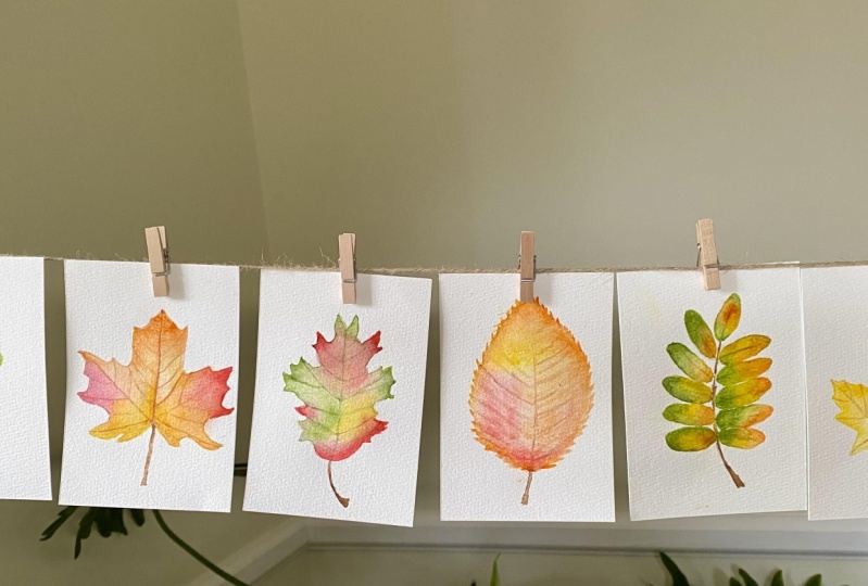 Painting Watercolor Autumn Leaves: 6 Easy Fall Art Projects | Petals by ...