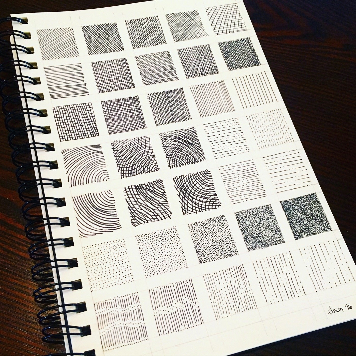 Hatching & Stippling Reference BW | Skillshare Projects