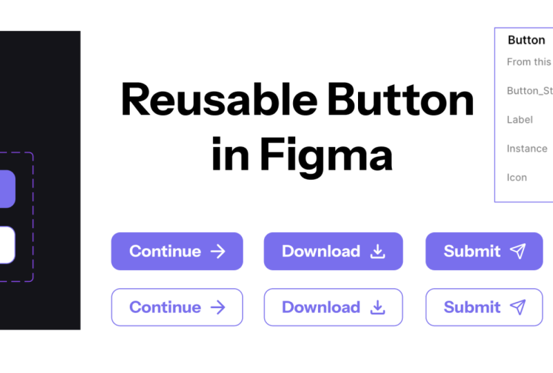 Cómo crear un botón inteligente y reutilizable en Figma (con variantes ...