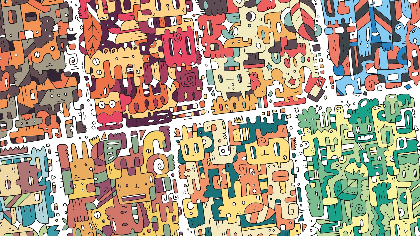 Along the Lines | Colorful Abstract Doodles | Skillshare Projects