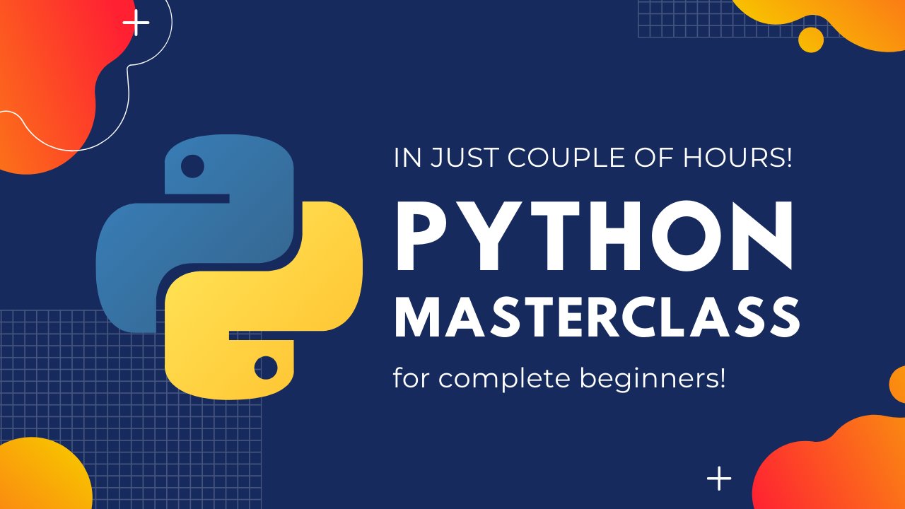 Python Masterclass Learn Python 3 Programming Fast Lukas Vyhnalek