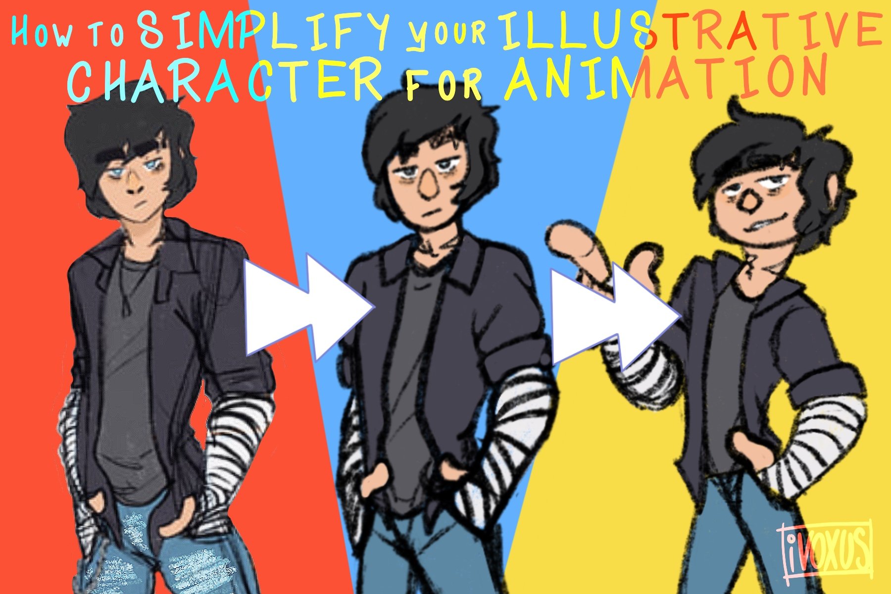How To Simplify Your Illustrative Characters For Animation Phoenix