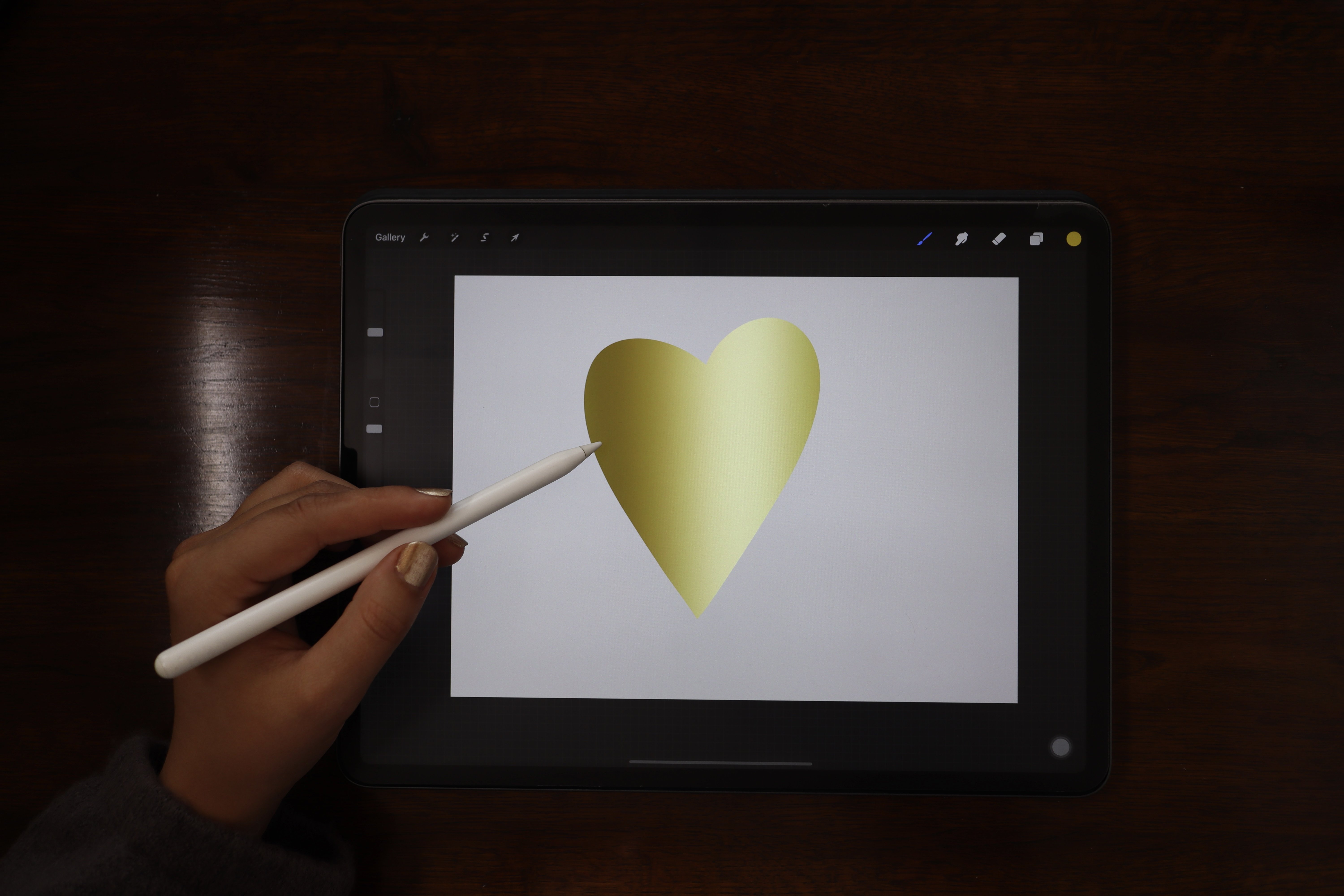 Create Gold Gradient And Gold Colour Palette In Procreate And Learn To