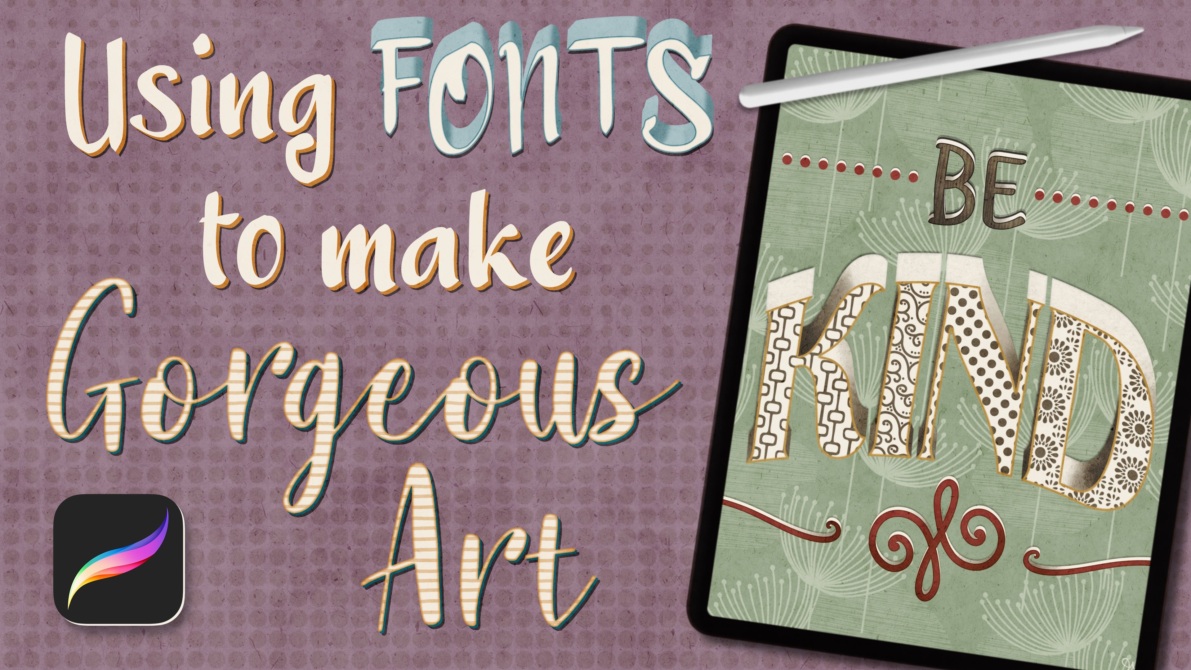 Typography In Procreate Using Fonts To Make Gorgeous Letter Art 