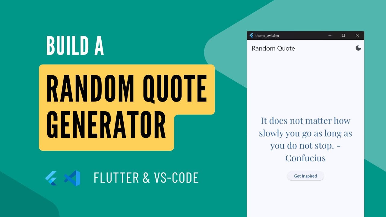 Build a Random Quote Generator App in Flutter with Custom Fonts ...