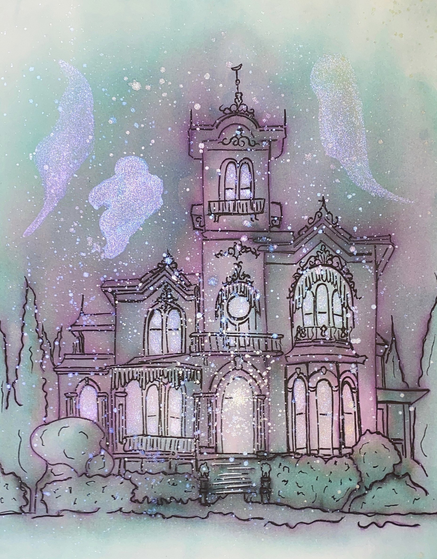 Master Elegant Writer Ink: Make a Spooky Haunted Mansion | Carla ...