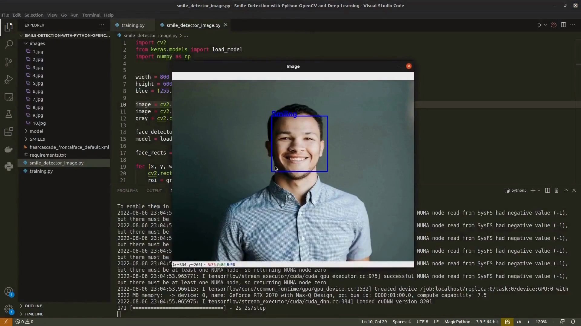 Computer Vision with Deep Learning and OpenCV: Learn How to Detect Smiles | Yacine Rouizi ...