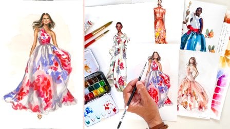 Watercolor Painting: From Stick Figure to Fashion Illustration | Rhian ...