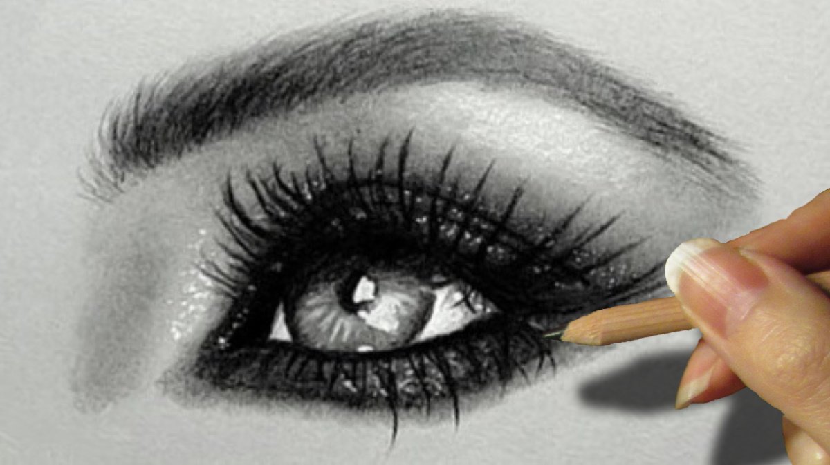 How to Draw a Smokey Glitter Eye on Grey Paper | Jasmina Susak | Skillshare