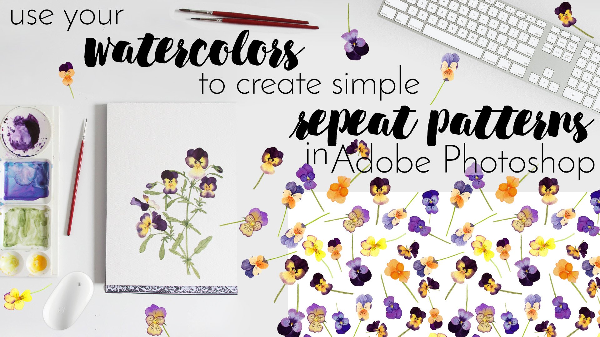 Use Your Watercolors to Create Simple Repeat Patterns in Adobe ...