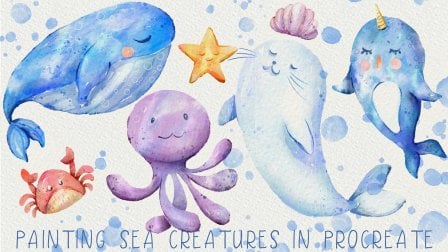 Cute Sea Creatures | Skillshare Student Project