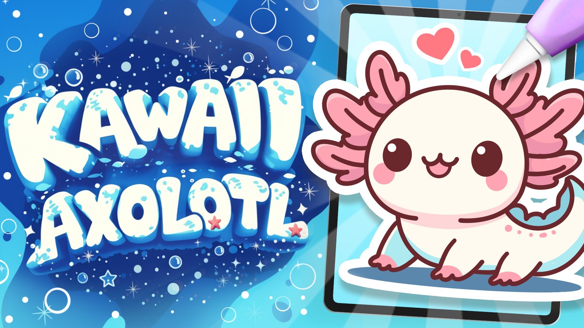 Axo-lutely Adorable: Draw a Cute Axolotl in Procreate | Uni Corn ...