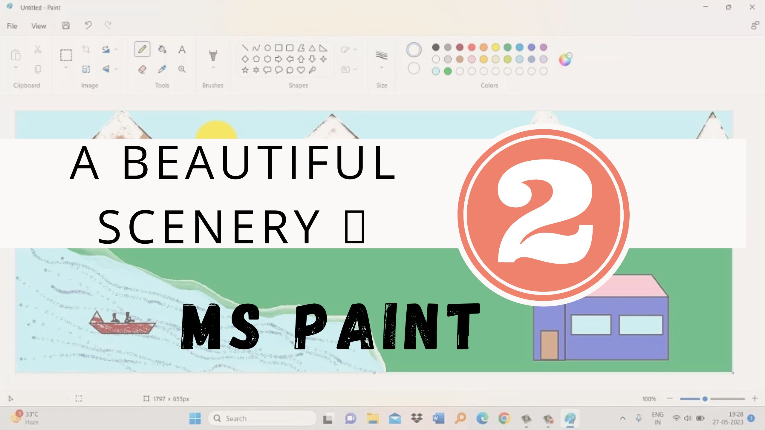 MS Paint A Beautiful Scenery Deepa A Skillshare