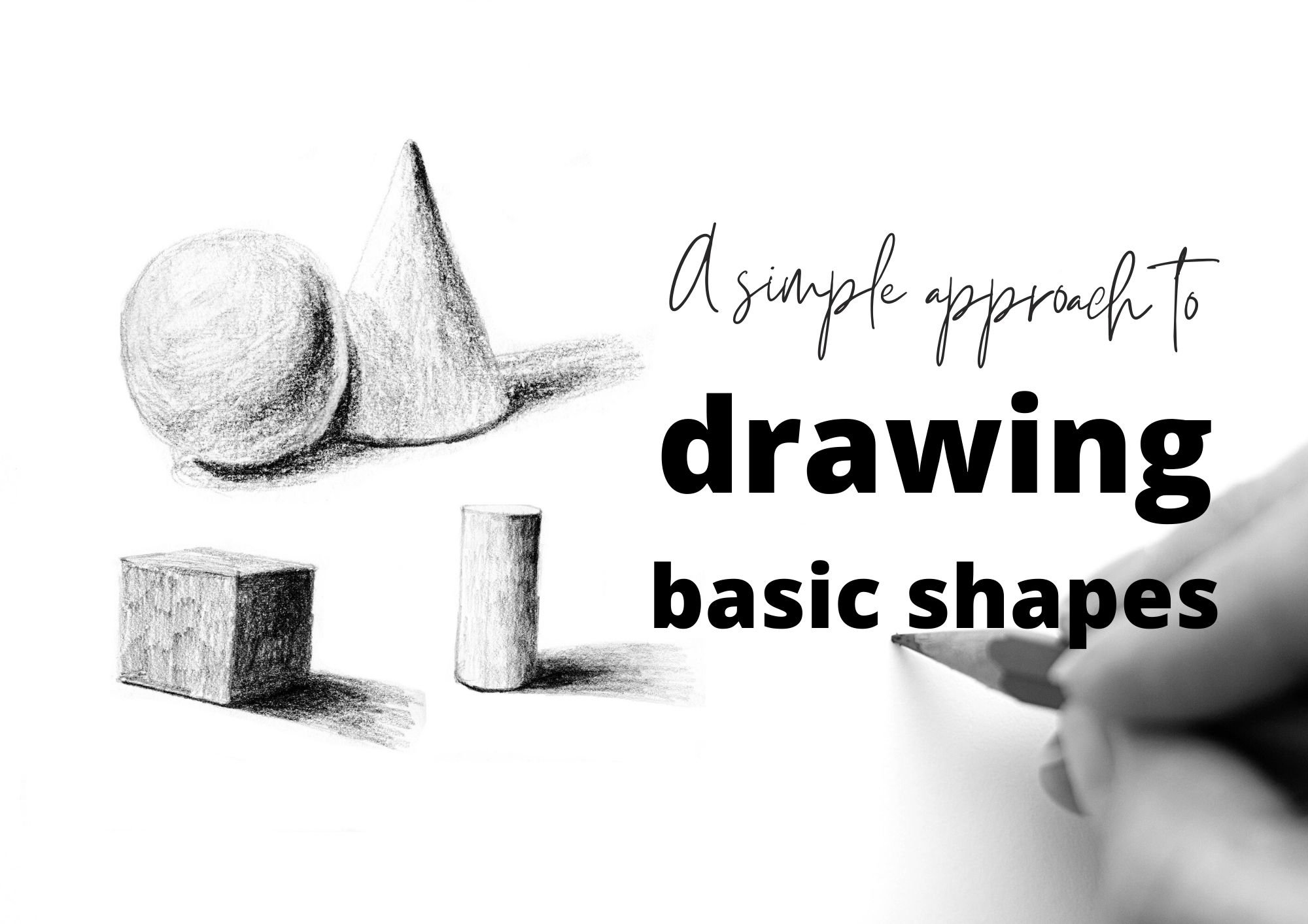 Drawing Basic Shapes | Learn beginner's drawing skills | Jenna Lo ...