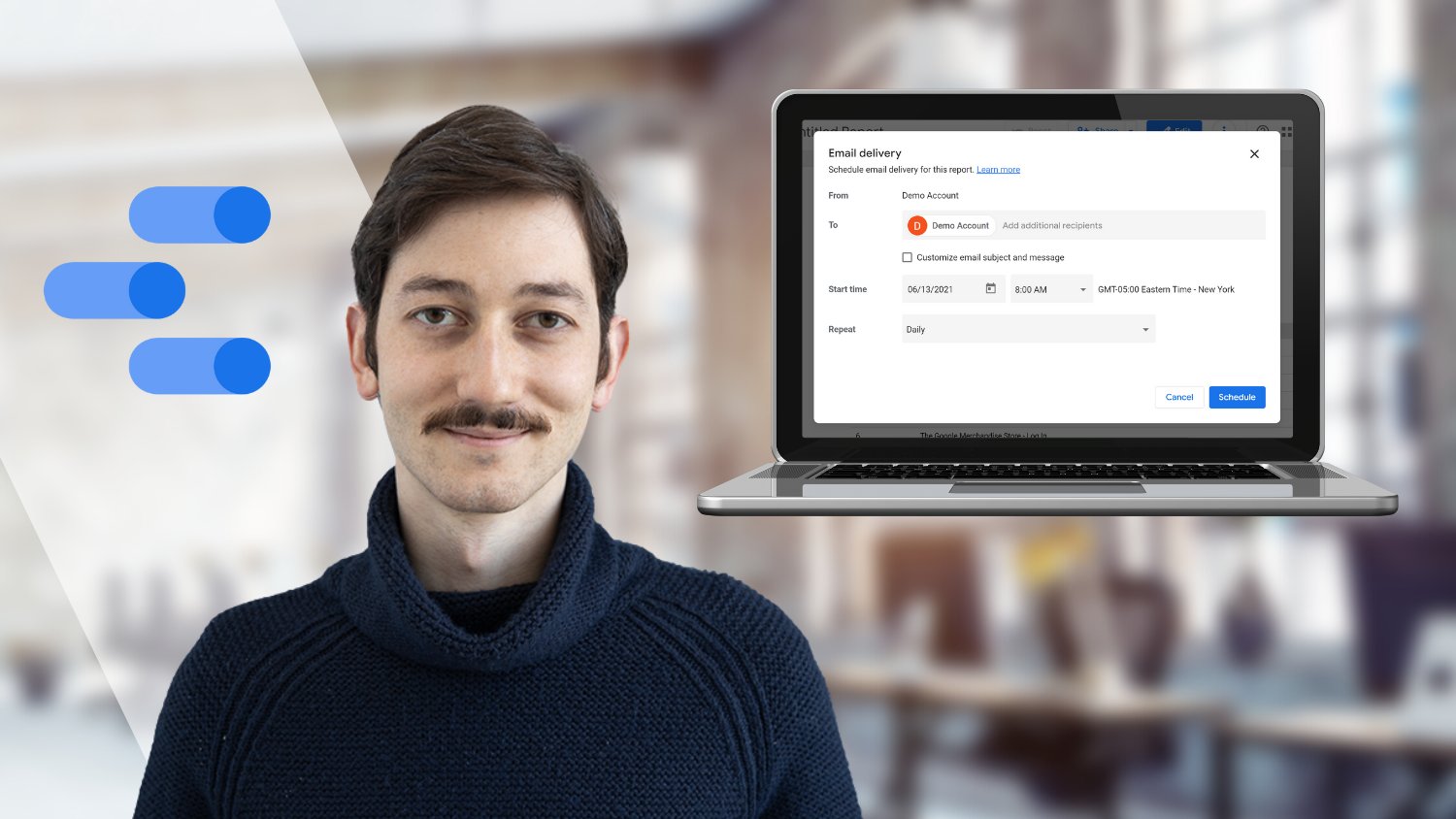 Google Data Studio How To Create A Scheduled Email Delivery To Share