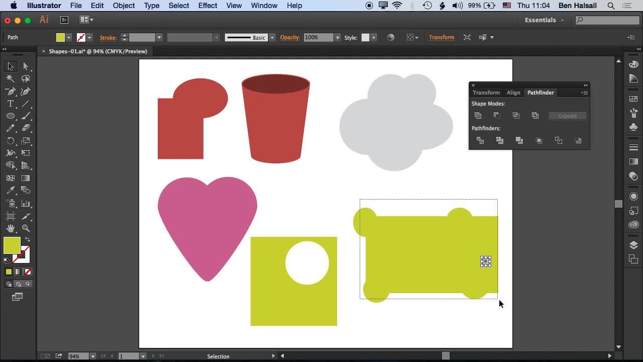 Digital Studio 4: Shape Essentials in Adobe Illustrator | Benjamin ...