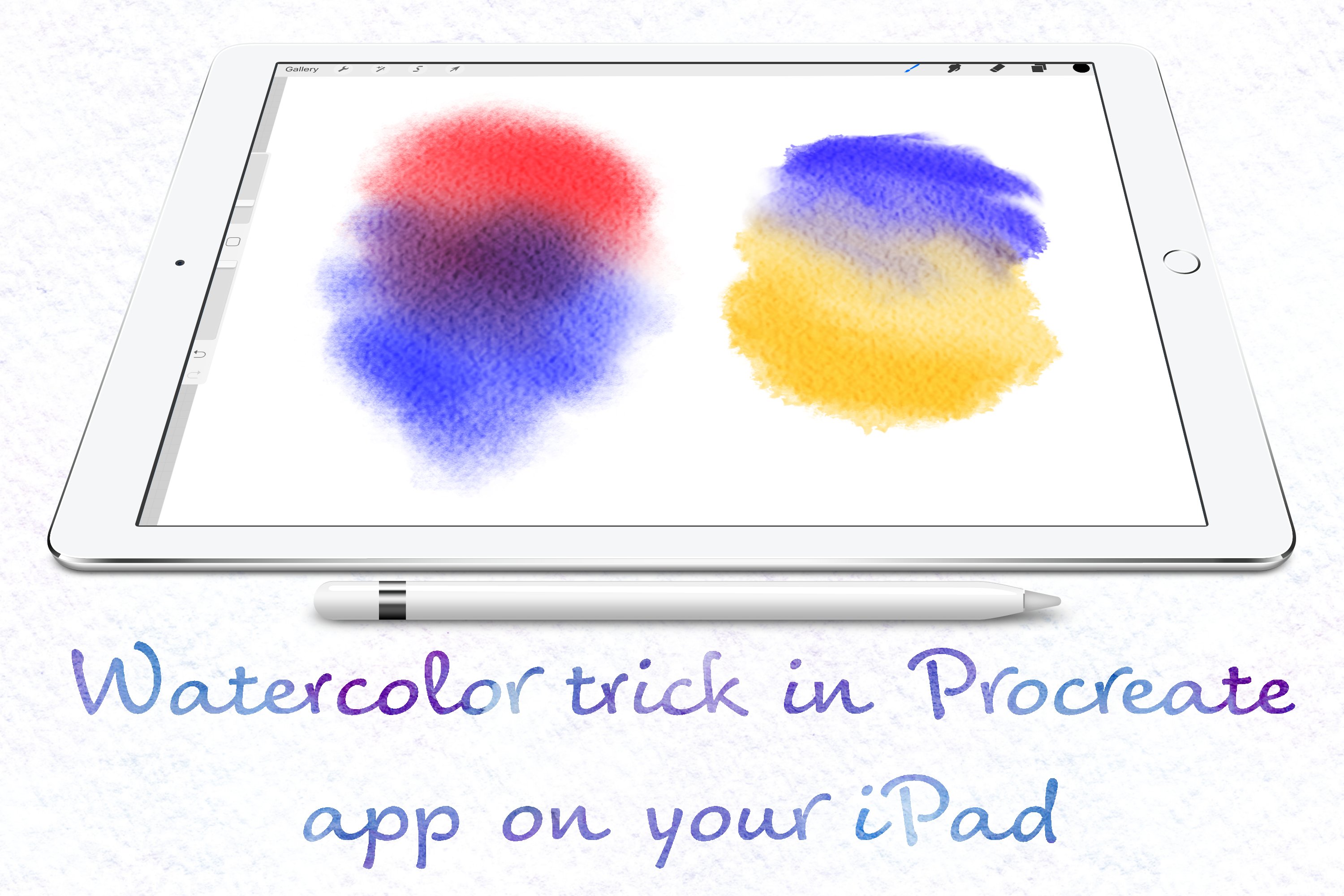 Watercolor Trick In Procreate App On Your IPad Viki Kloper Weidenfeld 