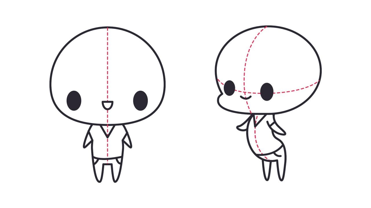 Learn How To Draw Cute People Or Characters The Easy Way How To Draw
