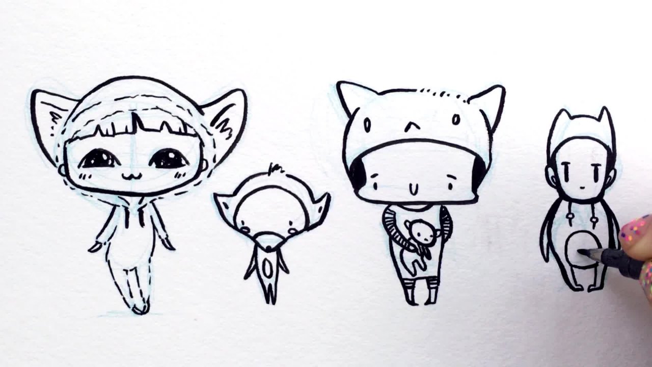 Learn How To Draw Cute People Or Characters The Easy Way How To Draw