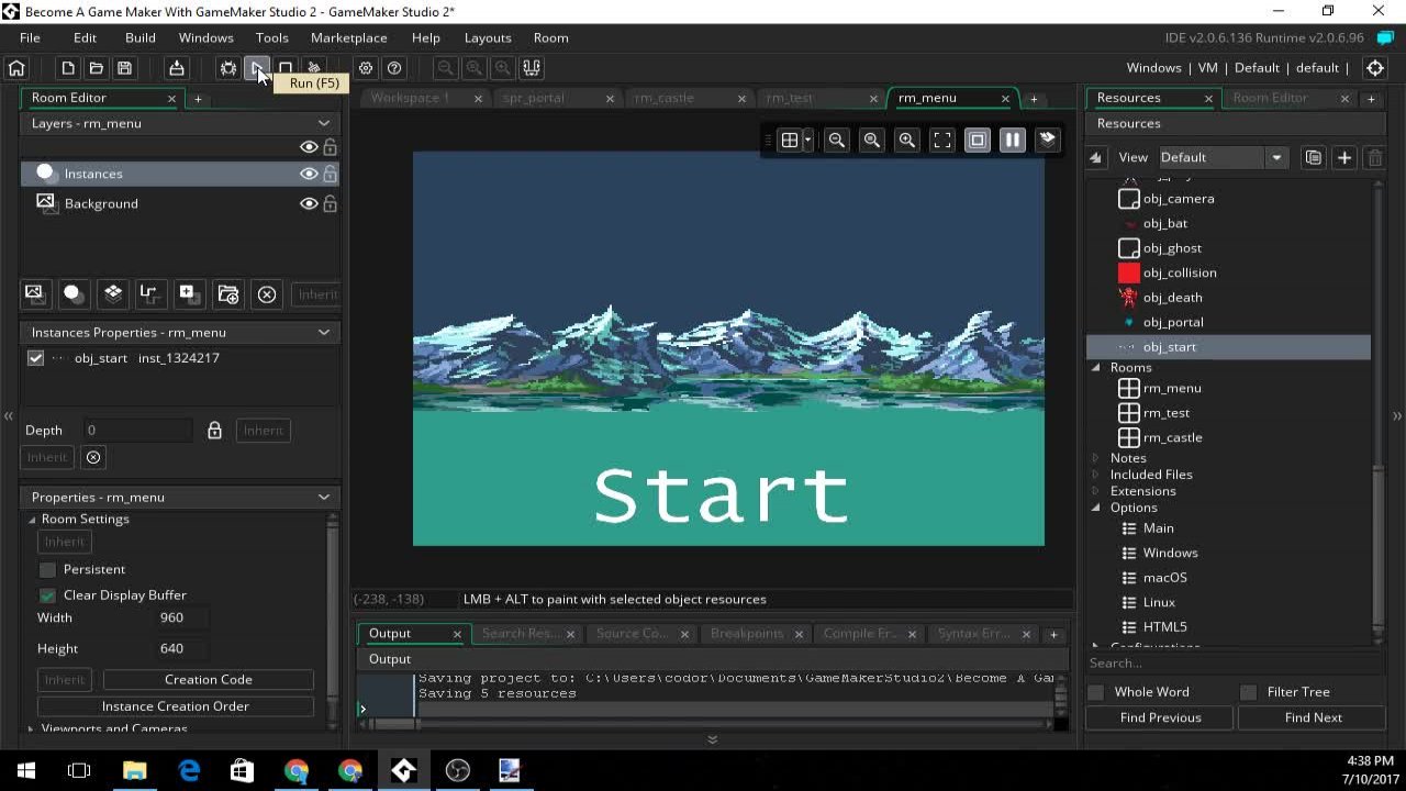 Question - IDE - Moving the Room's Workplace | GameMaker Community