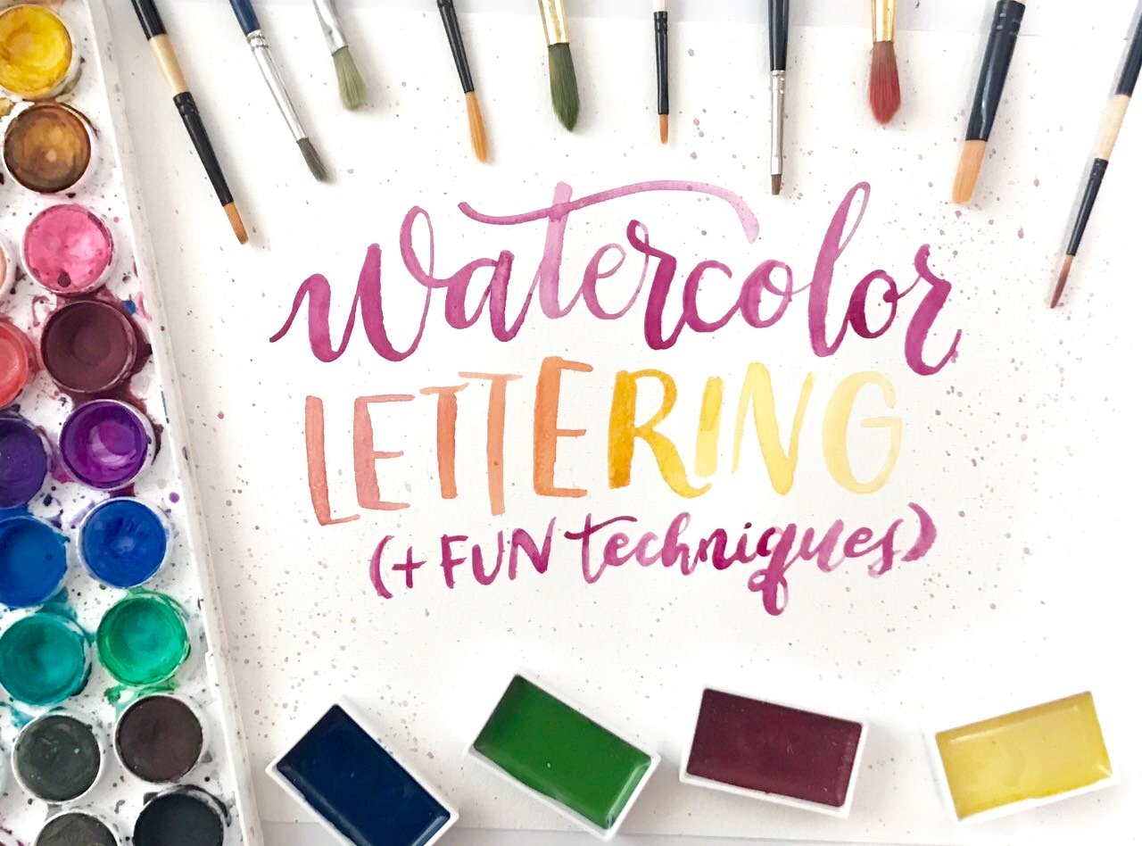 Watercolor Lettering + Fun Techniques | Ale Lozano | Skillshare