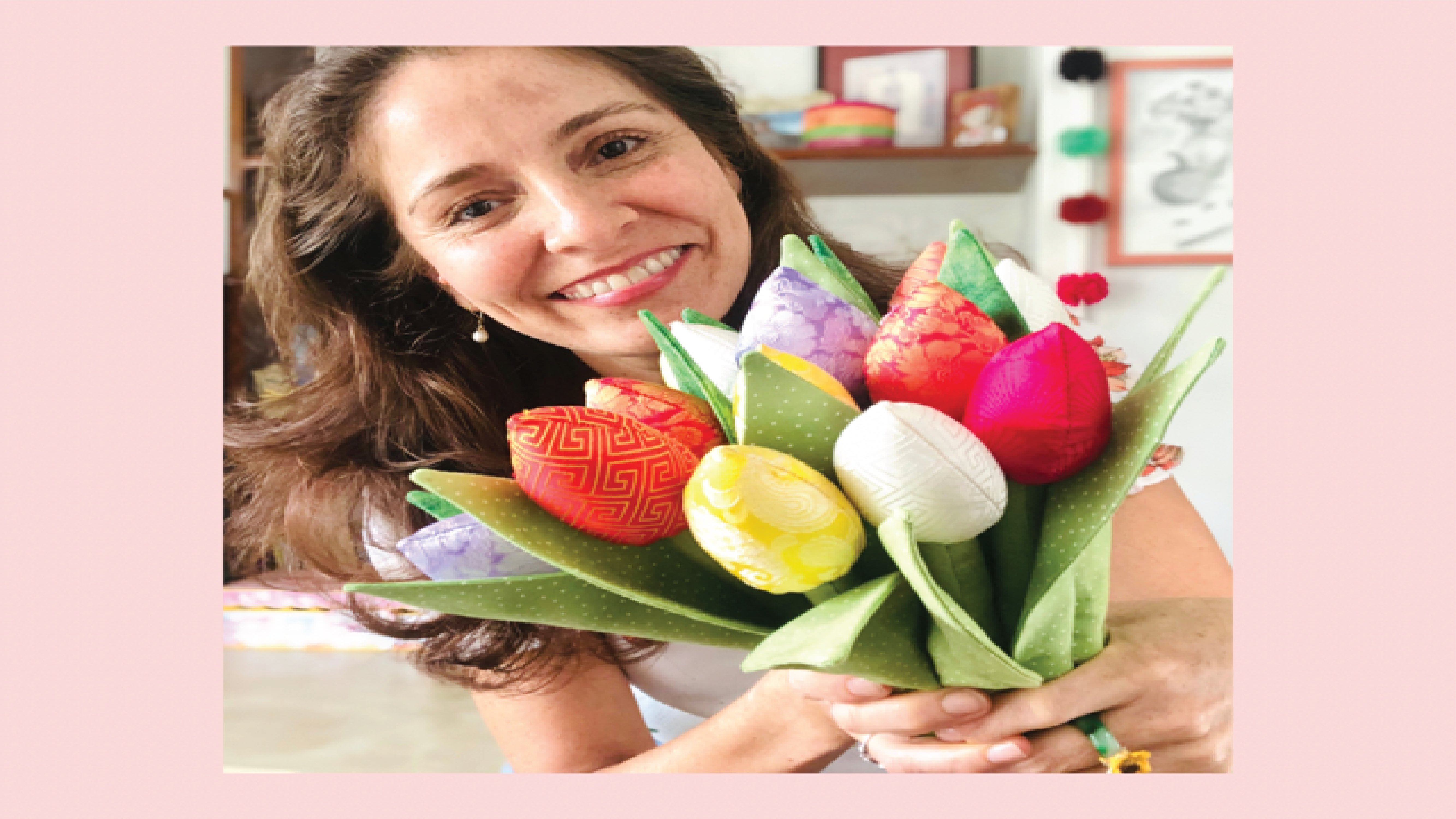 Costure um belo buquê de tulipas de tecido - um projeto de costura ...