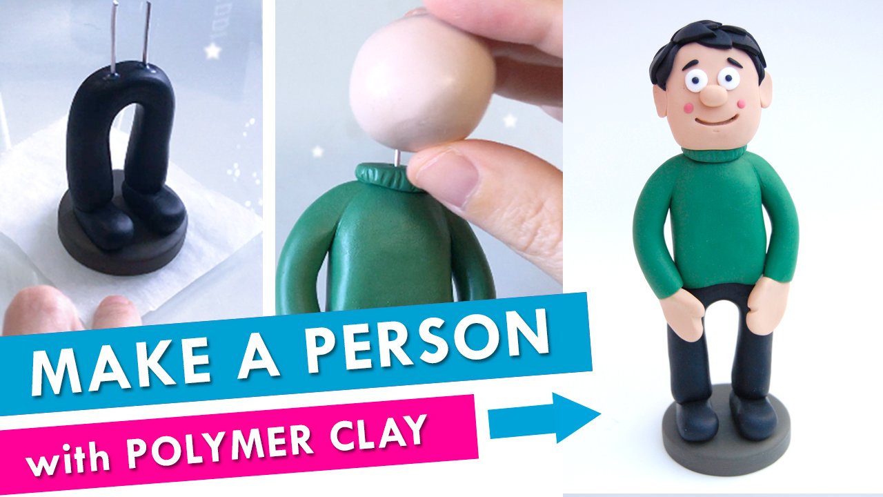 How to Sculpt A Cartoon-Style Person With Polymer Clay | Model-Making ...