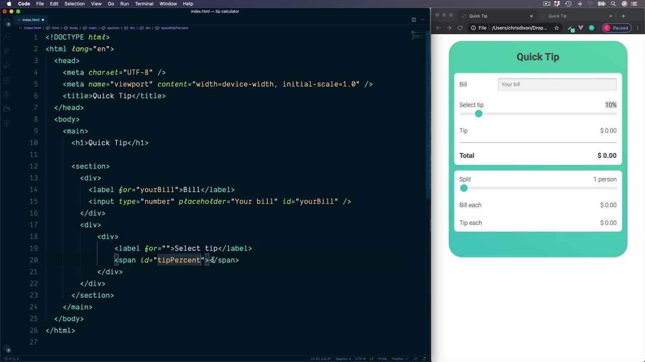 44 How To Make A Tip Calculator In Javascript Javascript Nerd Answer