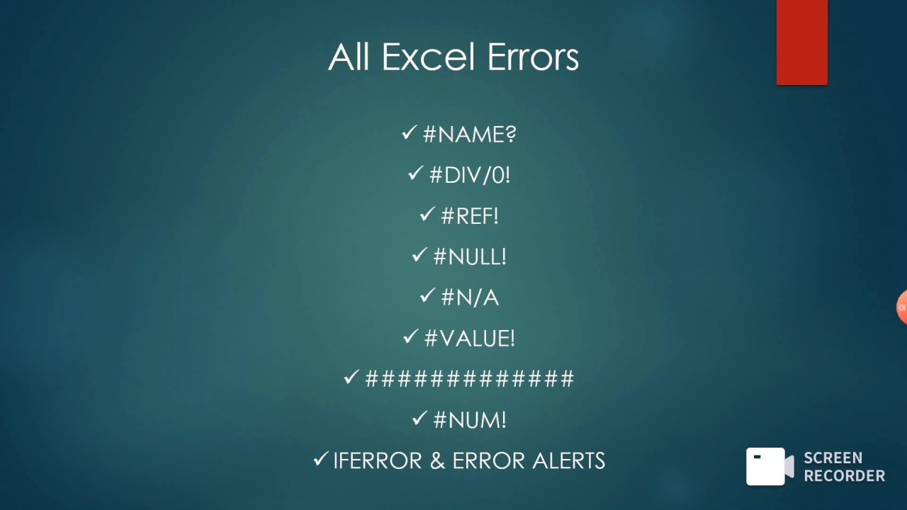 Microsoft Excel: All Excel Errors | Aamir Shaikh | Skillshare