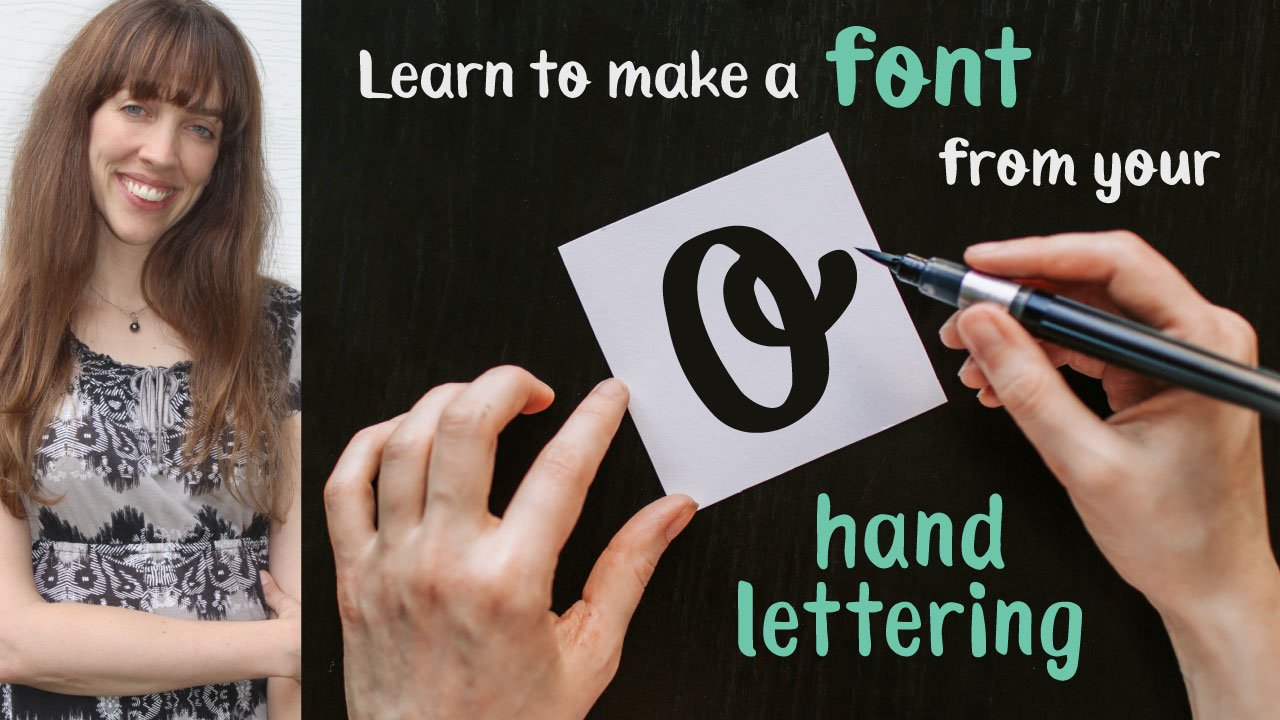 How To Make A Font With Hand Lettering Using Fontself And Adobe Illustrator Font Graphic 