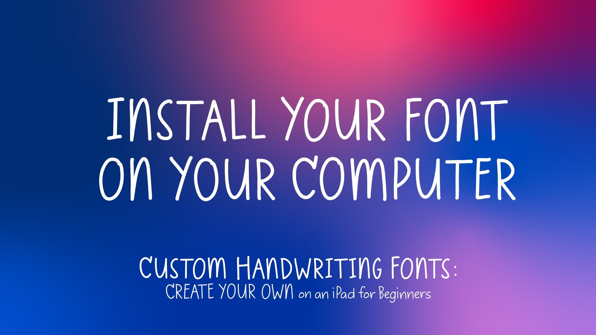Personal Handwriting Font Pictures