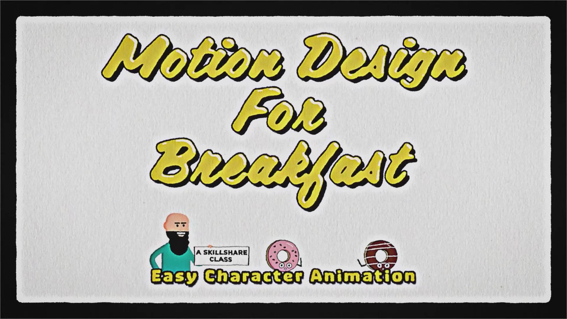 Motion Design for Breakfast - Easy Character Animation in Adobe After ...