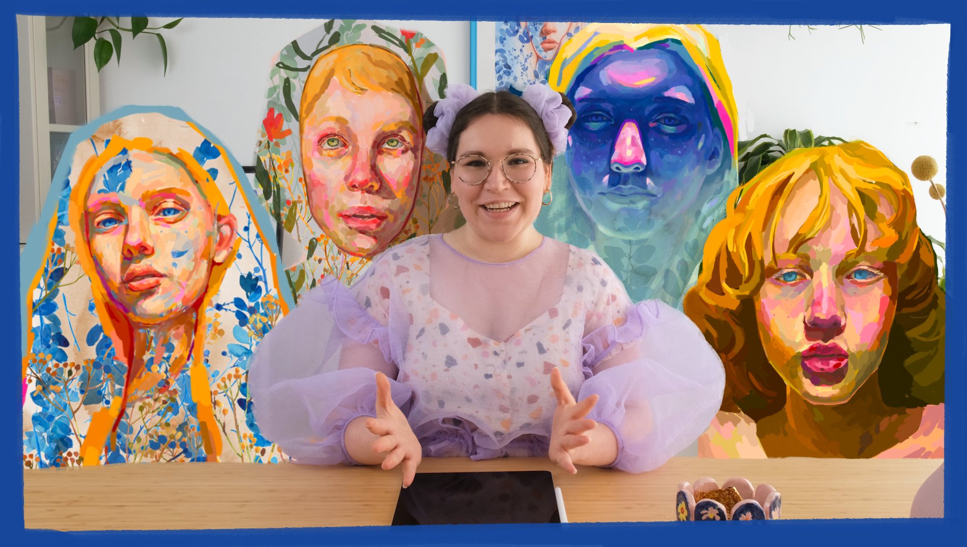 Start Painting Colorful Portraits in Procreate | Riso Chan | Skillshare